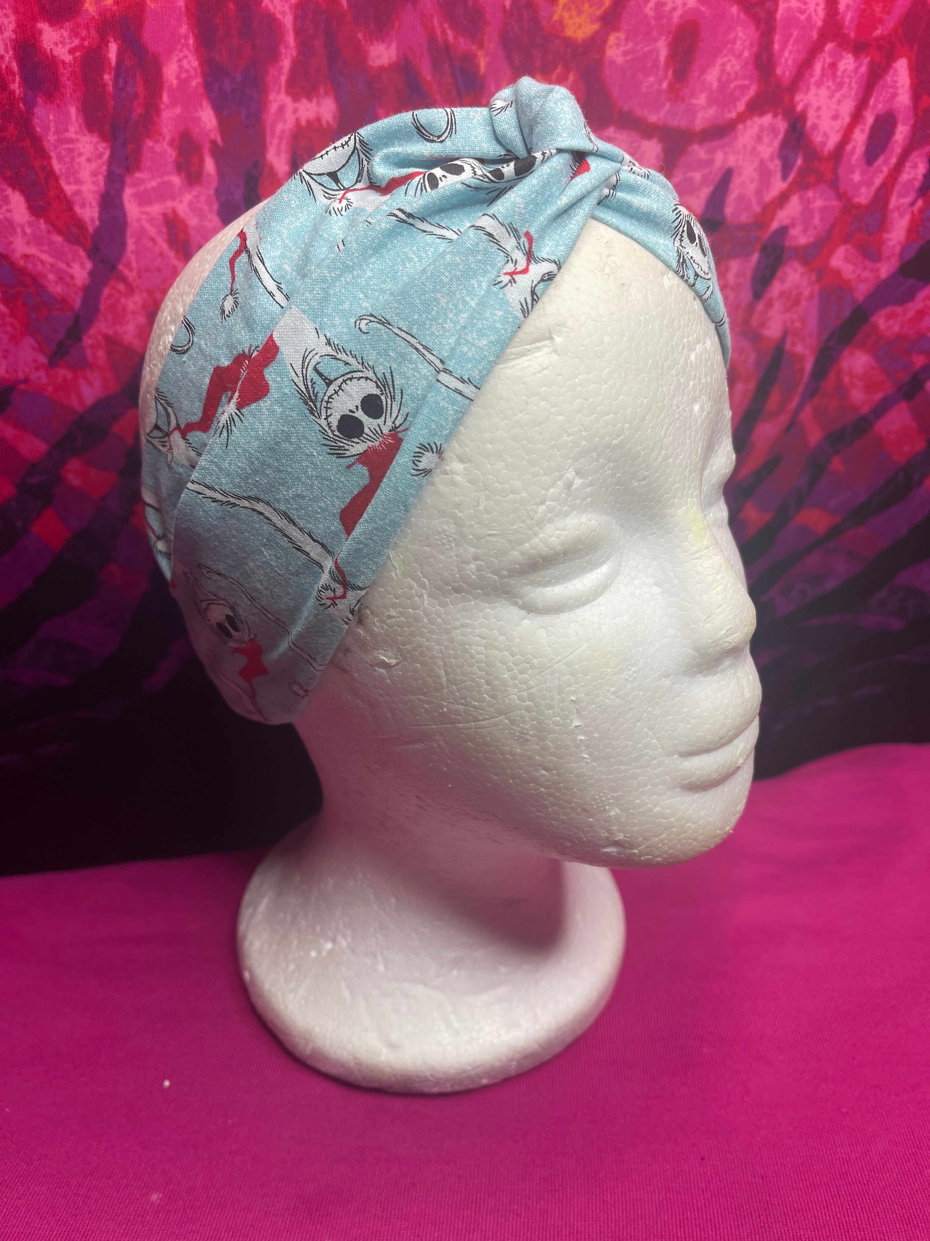 JACK SKELETON XMAS TURBAN TWIST HEADBAND – VALENCIA COUTURE LLC